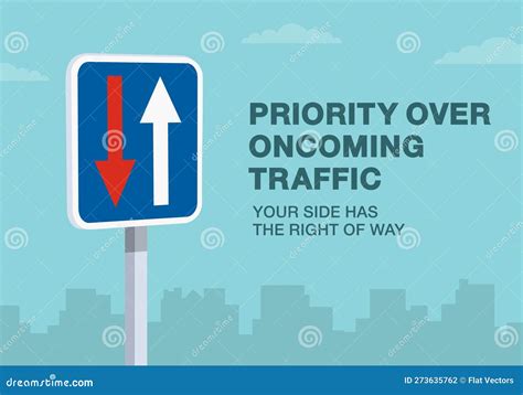 Priority Over Oncoming Traffic Sign Your Side Has The Right Of Way