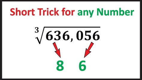 How To Calculate Cube Root Of Any Number Without Calculator Cube Root Shortcut Tricks Math