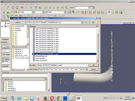CGNS File Of Second Part Selection And Opening Download Scientific Diagram