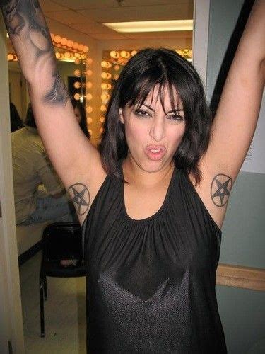 Badass Goth Punker Chick Makes A Face At You Pic