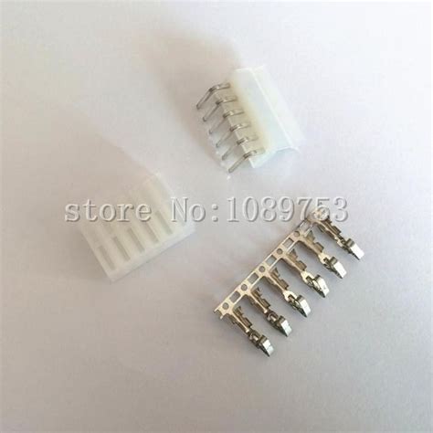 20set Ch3 96mm Right Angle 6 Pin Header Plug Terminal Female Jack Pcb Header Power Connector