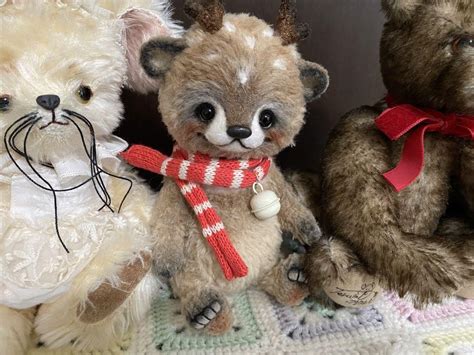 海外の作家さんのハンドメイド、テディベア、可愛いです