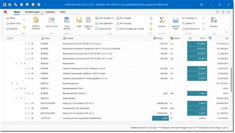 GAEB Online 2023 ist ultimative Lösung für Bauunternehmen und