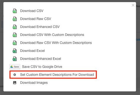 Custom Column Descriptions Quicktapsurvey