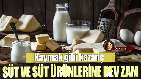Kaymak gibi kazanç Süt ve süt ürünlerine dev zam