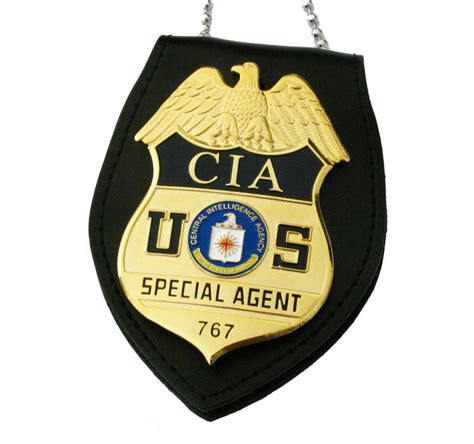 Us Cia Special Agent Badge Replica Movie Props With No767 Cop