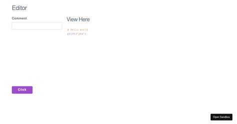 Cm Editor Codesandbox