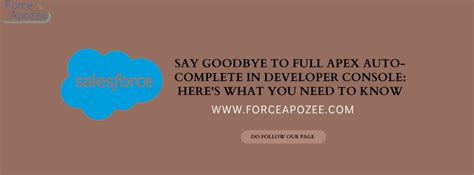 Force Apozee On Linkedin Apex Developerconsole Salesforcedevelopers