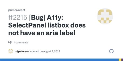 A11y Selectpanel Listbox Does Not Have An Aria Label · Issue 2215
