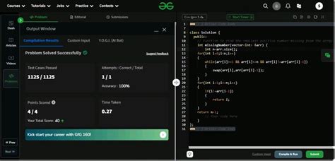 Syed Abdul Ajeez On Linkedin Gfg160dayschallenge Coding Algorithms Problemsolving