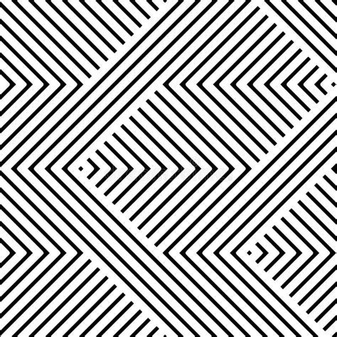 Seamless Modern Geometric Texture Pattern For Decor And Textile Black And White Shape For