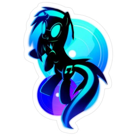 Dj Pon 3 Sticker Rarity Cutie Mark Sticker Rainbow Dash Stickers My