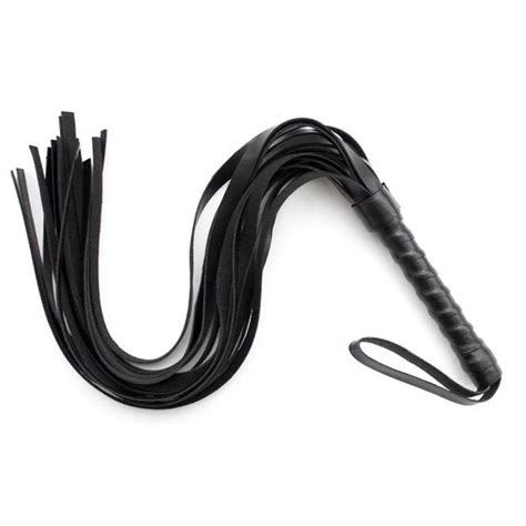 Erotic Fetish Leather Riding Crop Sex Whip Aids Spanking Bdsm Bondage