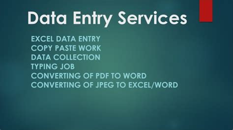 Do Fast And Accurate Data Entry Specialist By Juliusrazo Fiverr