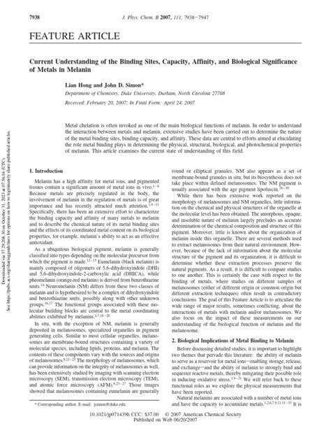 Current Understanding Of The Binding Sites Capacity Affinity And