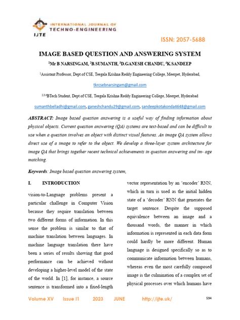 image based question and answering system pdf machine learning