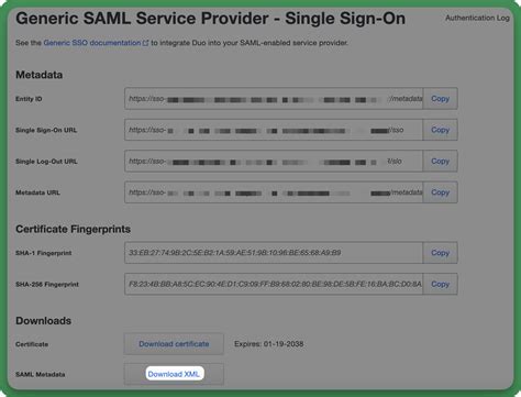 Configuring Saml Duo Thinkst Canary