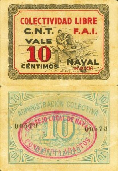 Céntimos Naval Municipality of Naval Numista