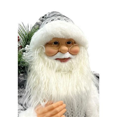საახალწლო თოვლის ბაბუა სანტა კლაუსი 32411 60 სმ