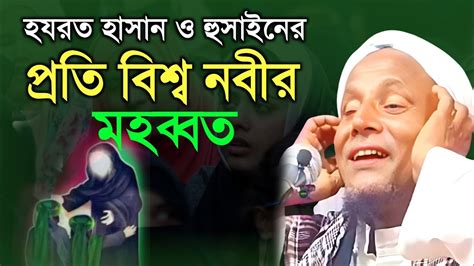 হযরত হাসান ও হুসাইনের প্রতি বিশ্ব নবীর মহব্বত। মাওলানা আফছার আলী। Youtube