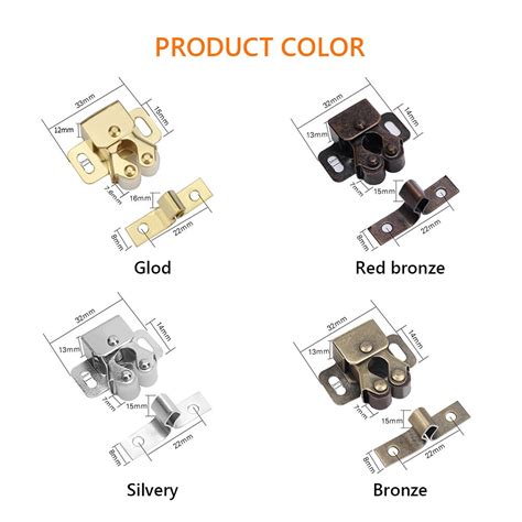 1pc Prong Doors Latch Hardware Double Ball Roller Vicedeal