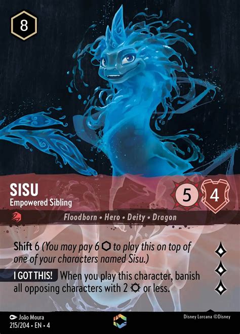 Lorcana Ruby Sapphire Deck Sisu On Ice Set Six — Joseph Writer Anderson