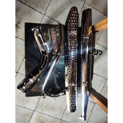 Mesin Honda Ct125 Pnp Model Exhaust Full Chrome C Series Engine Shopee Malaysia