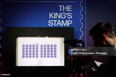 One Of The First Sheets Of The 1st Class Definitive Stamp Featuring