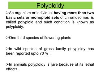 22 Polyploidy In Plant Breeding In Crop Improvement Ppt