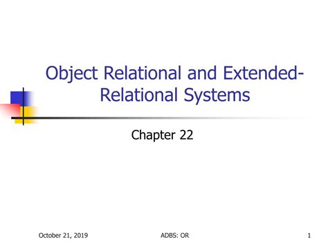 Ppt Object Relational And Extended Relational Systems Powerpoint