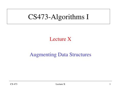 Ppt Cs473 Algorithms I Powerpoint Presentation Free Download Id