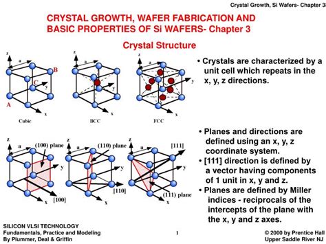 Ppt Crystal Growth Wafer Fabrication And Basic Properties Of Si