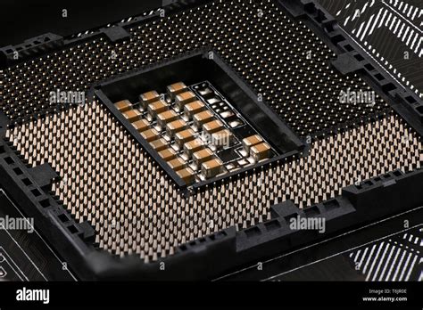 Cpu Central Processing Unit Computer Processor From The Bottom Side