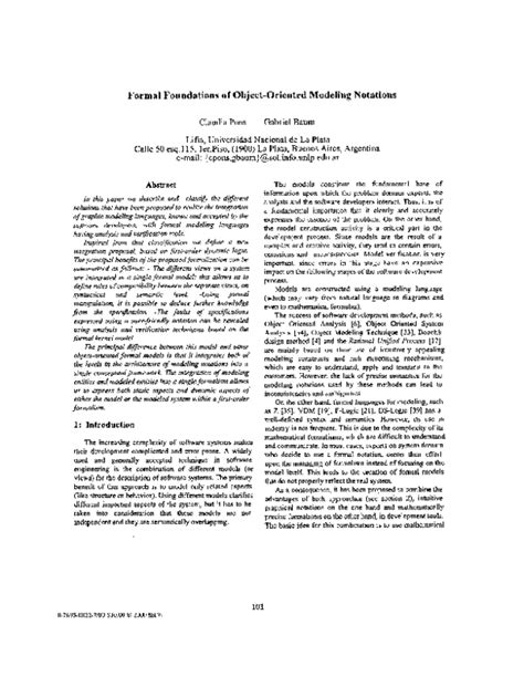 pdf formal foundations of object oriented modeling notations