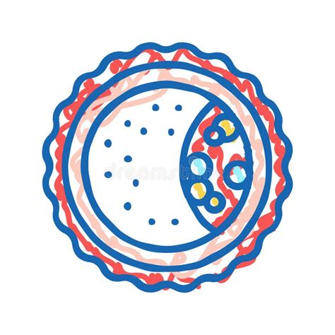 Blastocyst Fertilization Icon Doodle Illustration Stock Vector