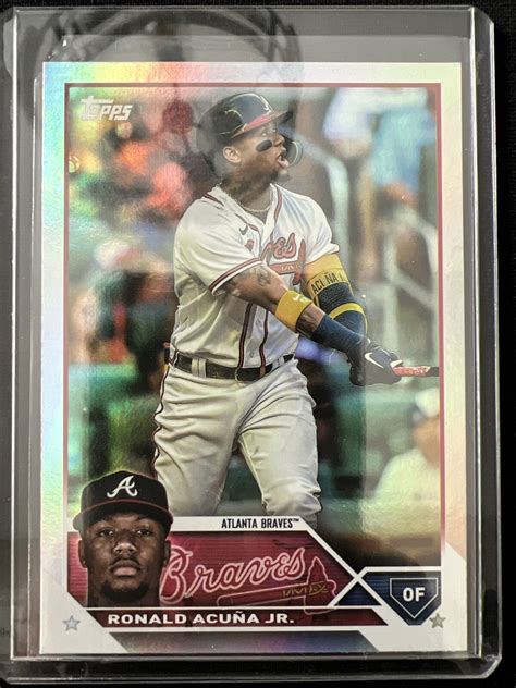 Mavin 2023 Topps Series 1 Ronald Acuna Jr Silver