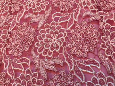 Pink Flower Pattern Lace Cloth Stock Photo Image Of Craft Floral
