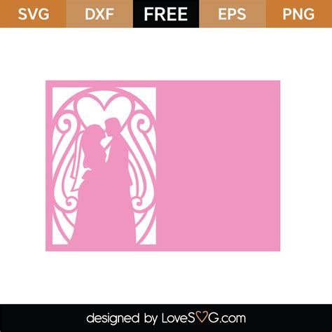 Wedding Card Svg Cut File