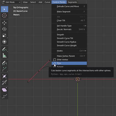 Bezier Curve Trim Extend Released Scripts And Themes Blender Artists Community