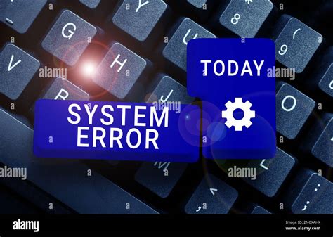 Text Showing Inspiration System Error Conceptual Photo Technological Failure Software Collapse