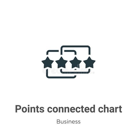 Points Connected Chart Icon Vector Sign And Symbol On W Stock Vector Illustration Of Diagram