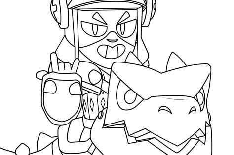 브롤스타즈 신규 전설 브롤러 어둠의 기사 드라코 색칠공부 도안 무지개캔버스 색칠공부 무료도안