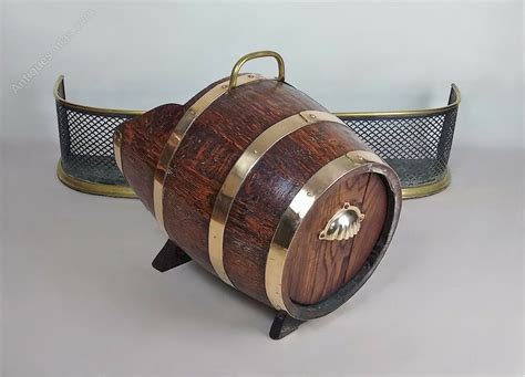 Antiques Atlas Oak And Brass Coopered Coal Bin As342a4027