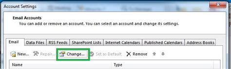 Change Outlook Password When Don T Have Any Options