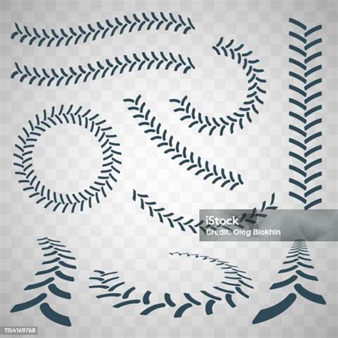 拖拉機隔離元件的輪胎軌道的集合向量例證在白色背景向量圖形及更多拖拉機圖片 拖拉機 蹤跡 車呔 Istock