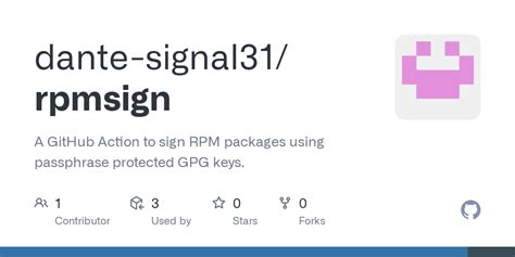 github dante signal31 rpmsign a github action to sign rpm packages