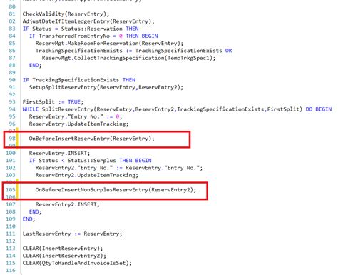 Event Request Codeunit 99000830 Create Reserv Entry Onbeforeinsertreserventry