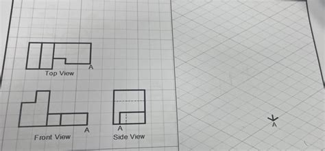 Solved Given Orthographic Views Draw The Isometric View For Chegg