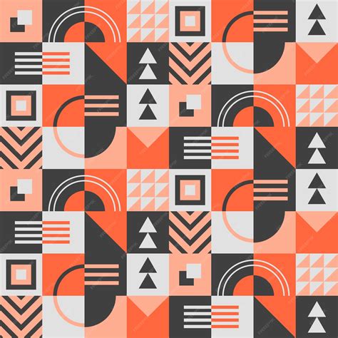Premium Vector Gradient Geometric Mosaic Pattern Design