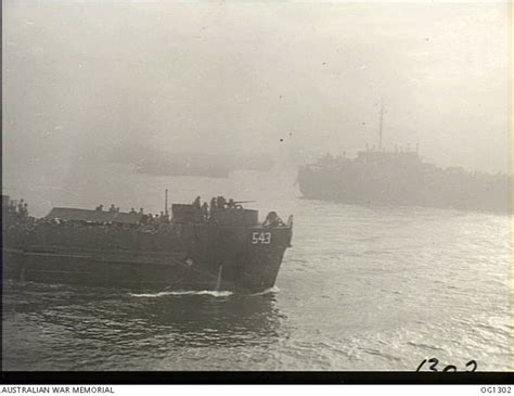 NOEMFOOR ISLAND DUTCH NEW GUINEA 1944 07 02 LANDING SHIP TANKS